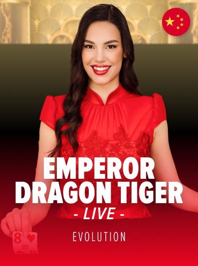由 Evolution 提供的 Emperor Dragon Tiger Live Casino Game – Stake.com