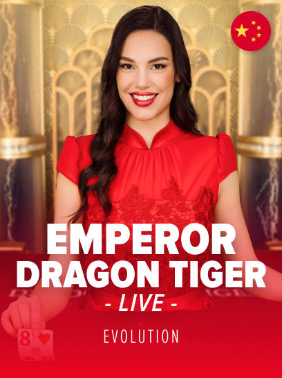 Evolution - Stake.com에서 제공하는 Emperor Dragon Tiger Live Casino Game