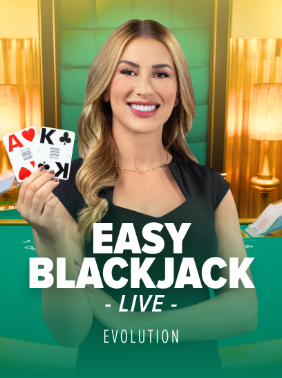 Easy Blackjack Live Game by Evolution - Play at Stake Casino