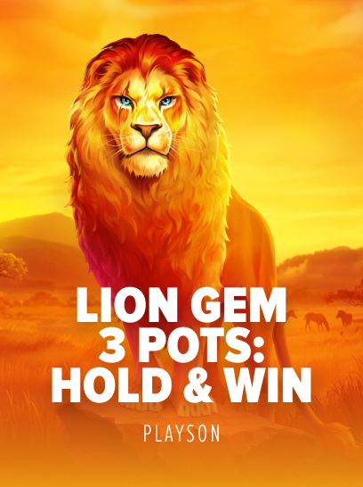 Lion Gems 3 Pots Slot by Playson - Play Free at Stake.us