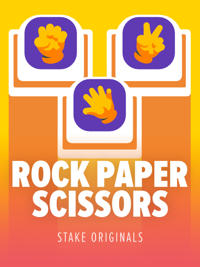 Stake ओरिजनल का Rock Paper Scissors कसीनो गेम खेलें
