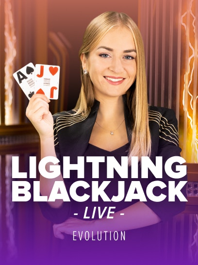 Lightning Blackjack par Evolution - Blackjack en direct sur Stake